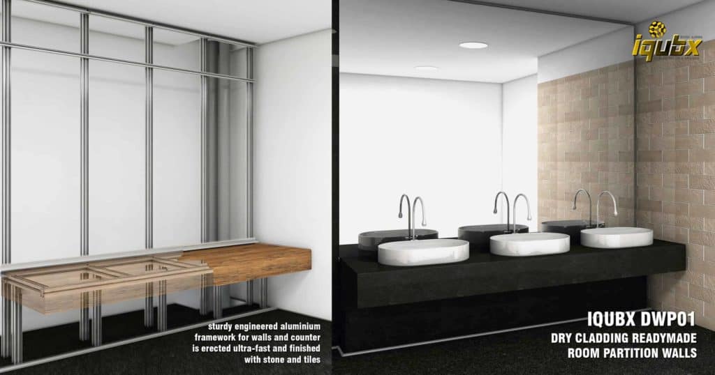 iqubx_dry_cladding_readymade_room_partition_wall_SYSTEM - IQUBX