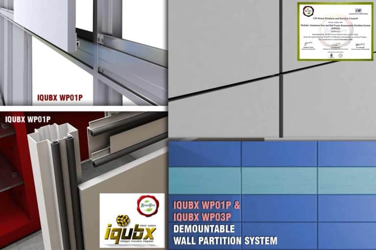 Demountable Partition wall, Modular aluminium office partition systems